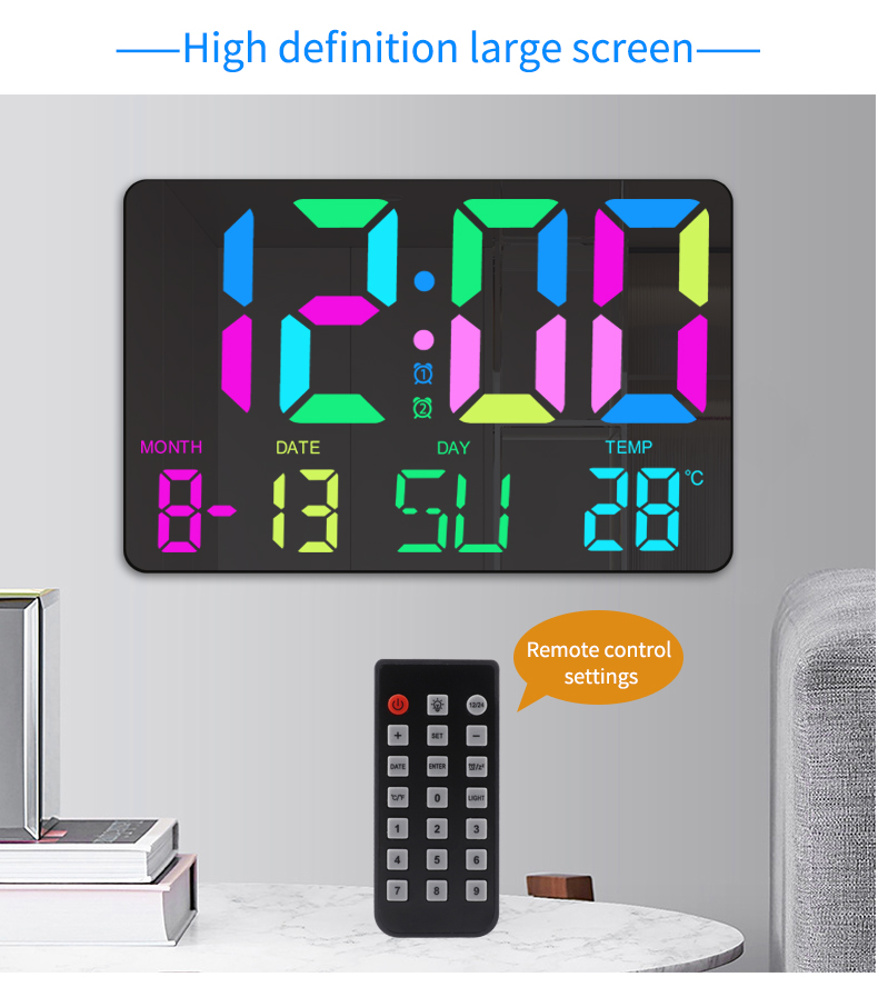 Digital klocka med RGB LED-display | CDON