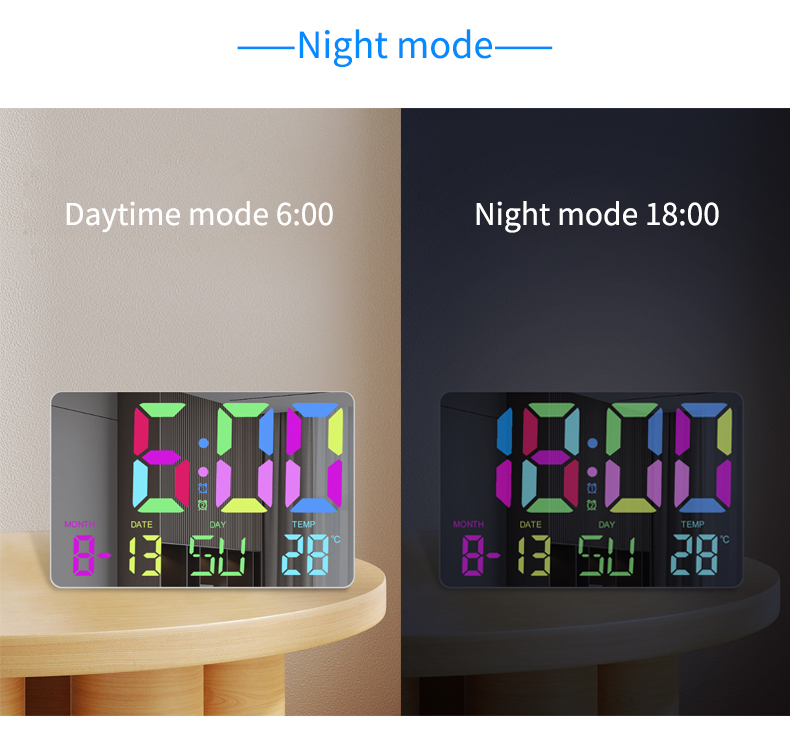 Digital klocka med RGB LED-display | CDON