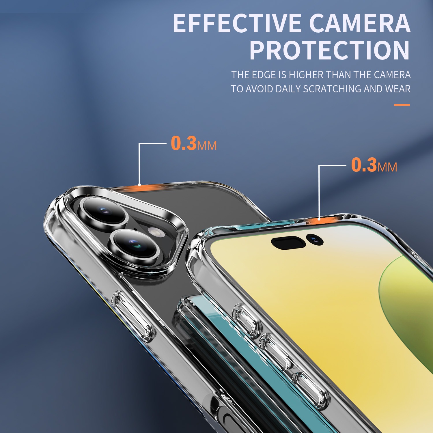 Tydligt Akryl Sidokortplats Stötsäkert Telefonfodral Kompatibelt med iPhone 17 | CDON